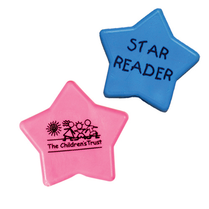 Pastel Stars Imprintable Eraser - LarLu