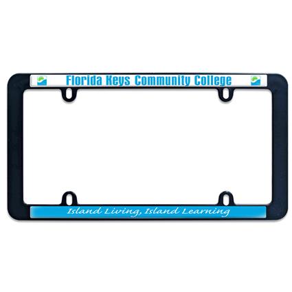 Thin Rim Black License Plate Frame - LarLu