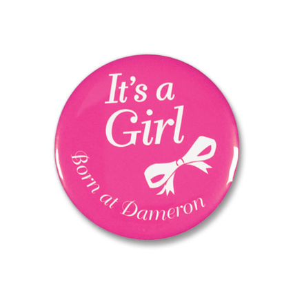 One or Two Color Round Safety Pin Back Button - LarLu