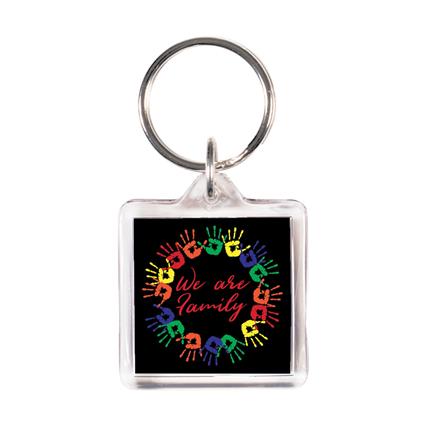 Stock Shape Acrylic Key Ring - LarLu