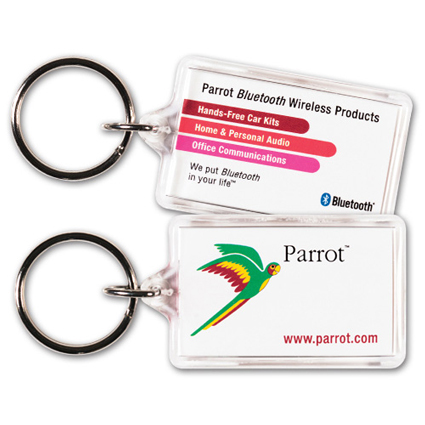 Stock Shape Acrylic Key Ring - LarLu