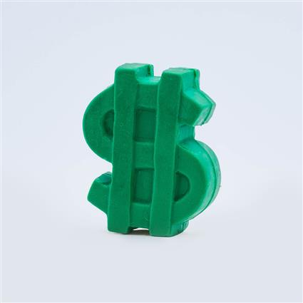 Pencil Top Stock Eraser- Dollar Sign - LarLu