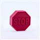 Pencil Top Stock Eraser- Stop Sign - LarLu