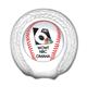 White Baseball Eraser - Full Color Imprint - LarLu